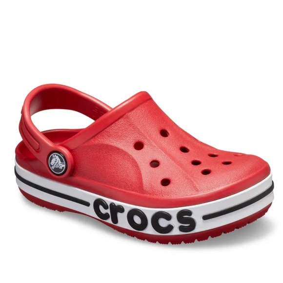 CROCS | Shoes | Crocs Red Bayaband Unisex Kids Clogs | Poshmark